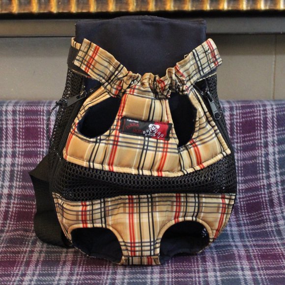 Daba Doo | Dog | Daba Doo Plaid Pet Dog Backpack Sling Carrier | Poshmark